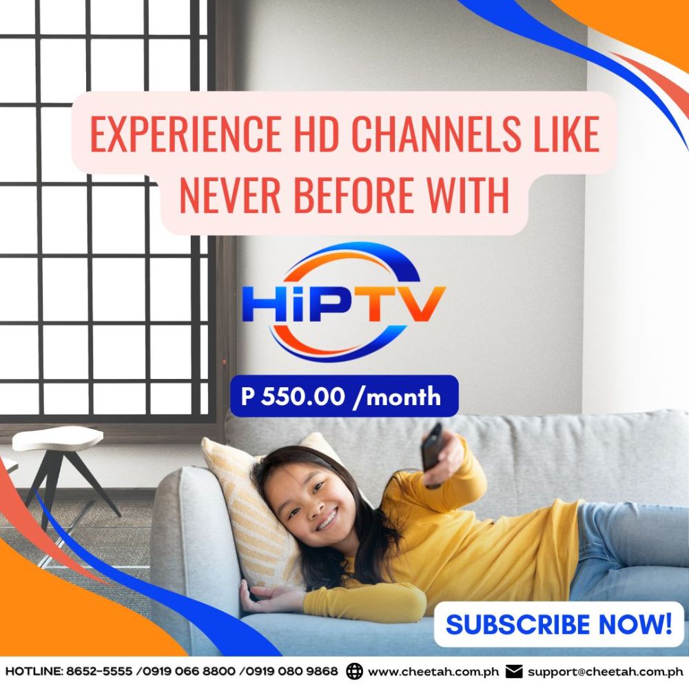 Experience HD Channels Like Never Before with HIPTV! - Cheetah Broadband